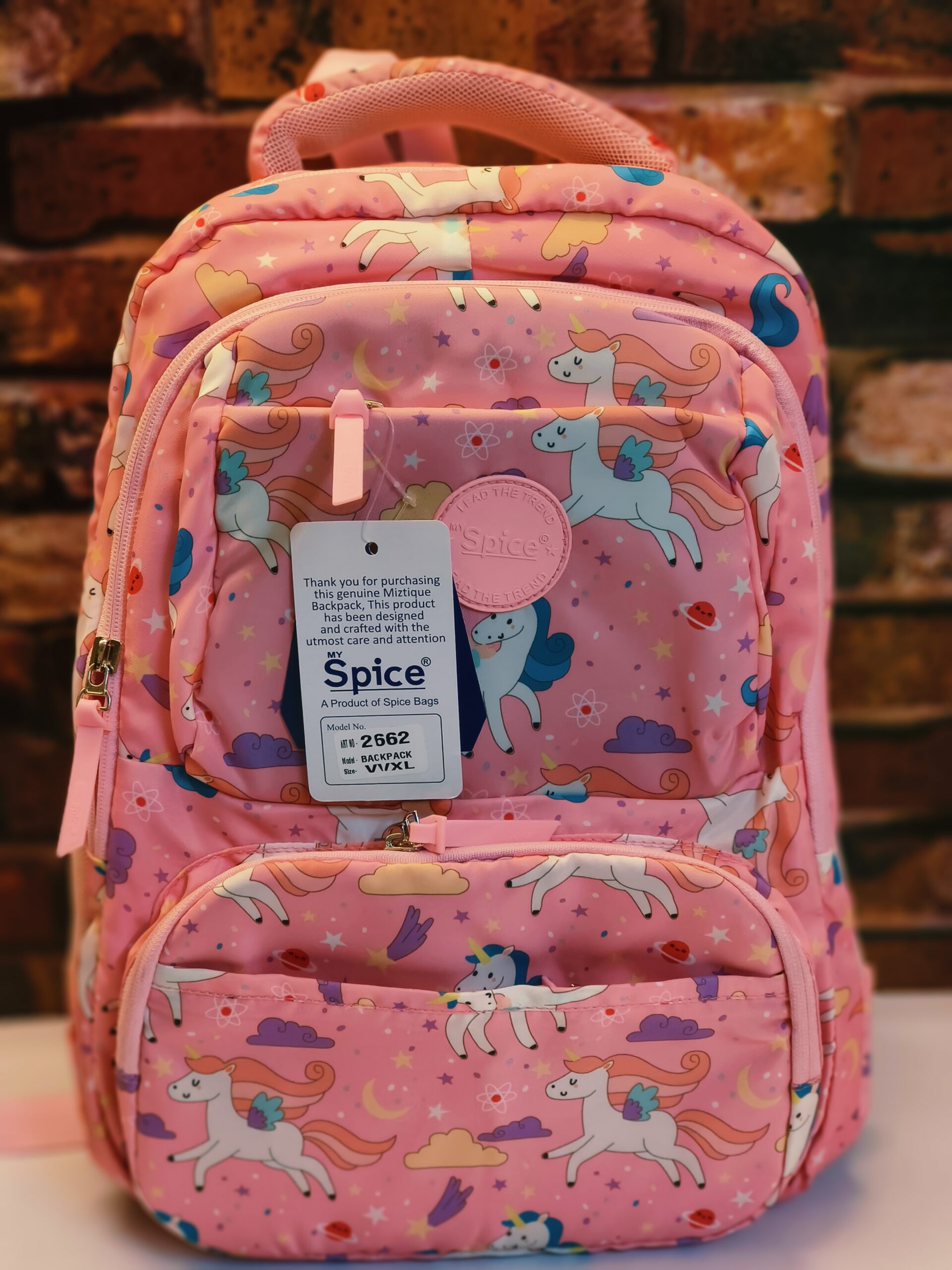 18-19 inch Unicorn Premium Backpack( For 3rd to 6th Std Kids ...