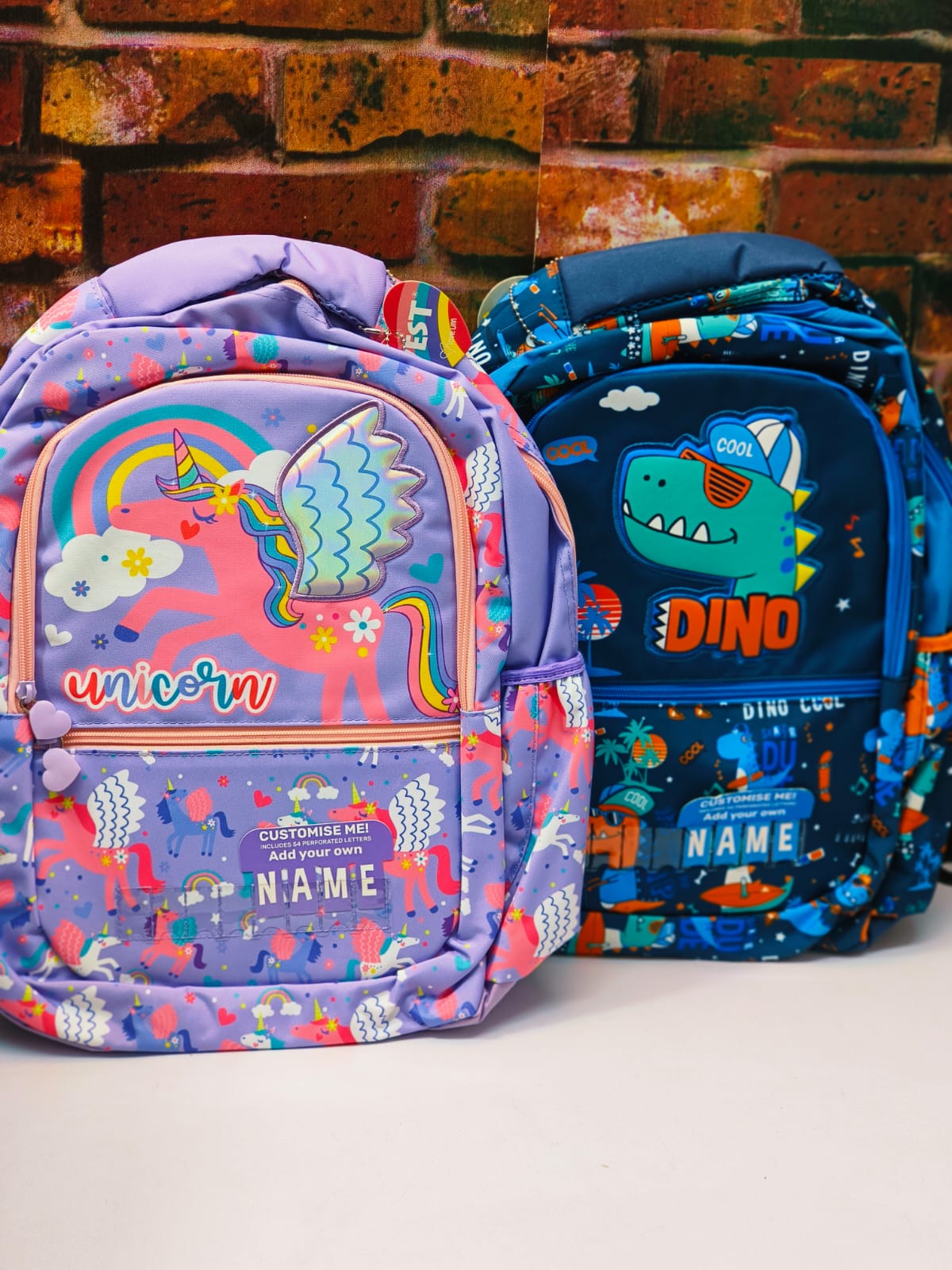 15inch Super Premium Backpacks with Name Customize ( For kg to 2nd Std ...