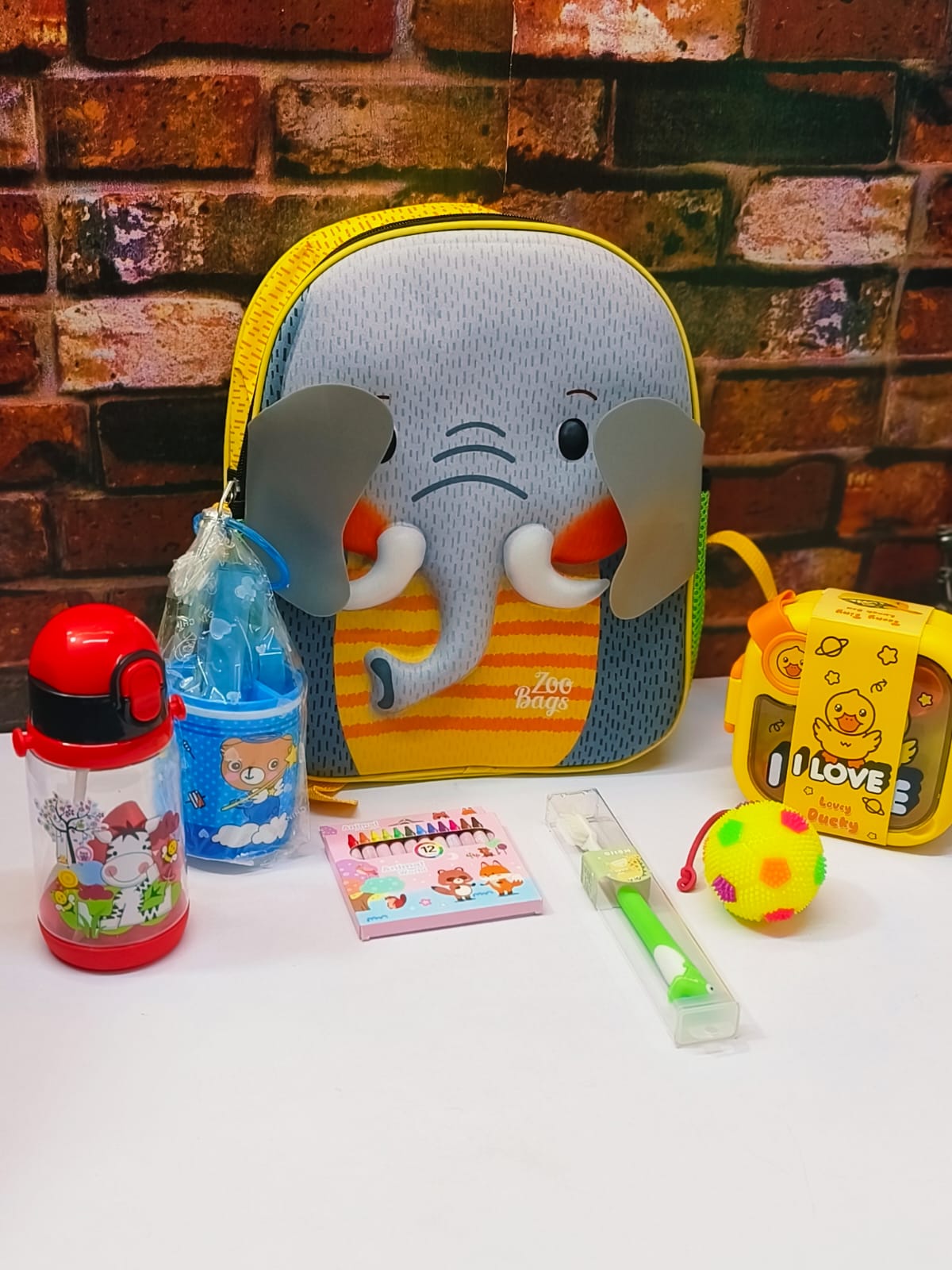 12inch Cute Zoo Backpack Hamper( For Playgroup to Nursery Kids ...